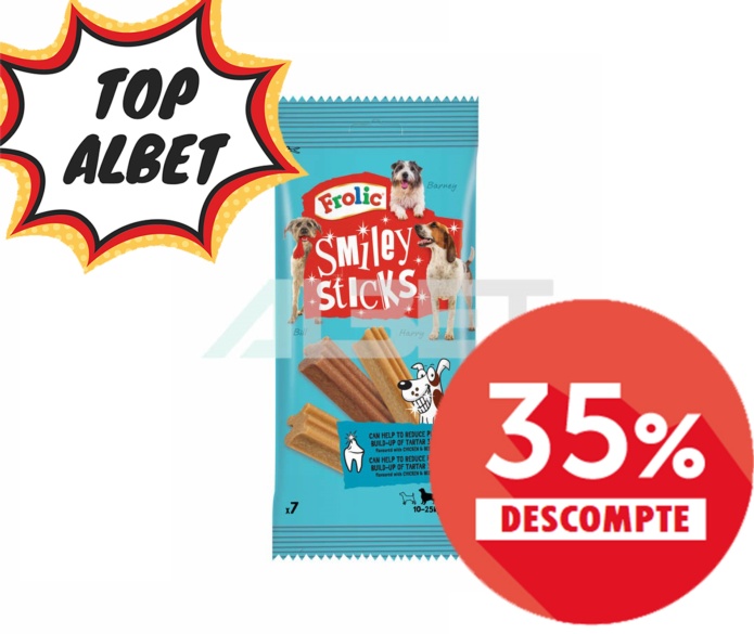 Frolic Smiley Sticks | Albet Distribuidora Veterinaria Online