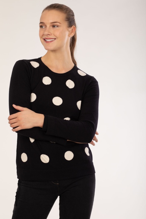 Jersey Topos Negro | ANNA MORA