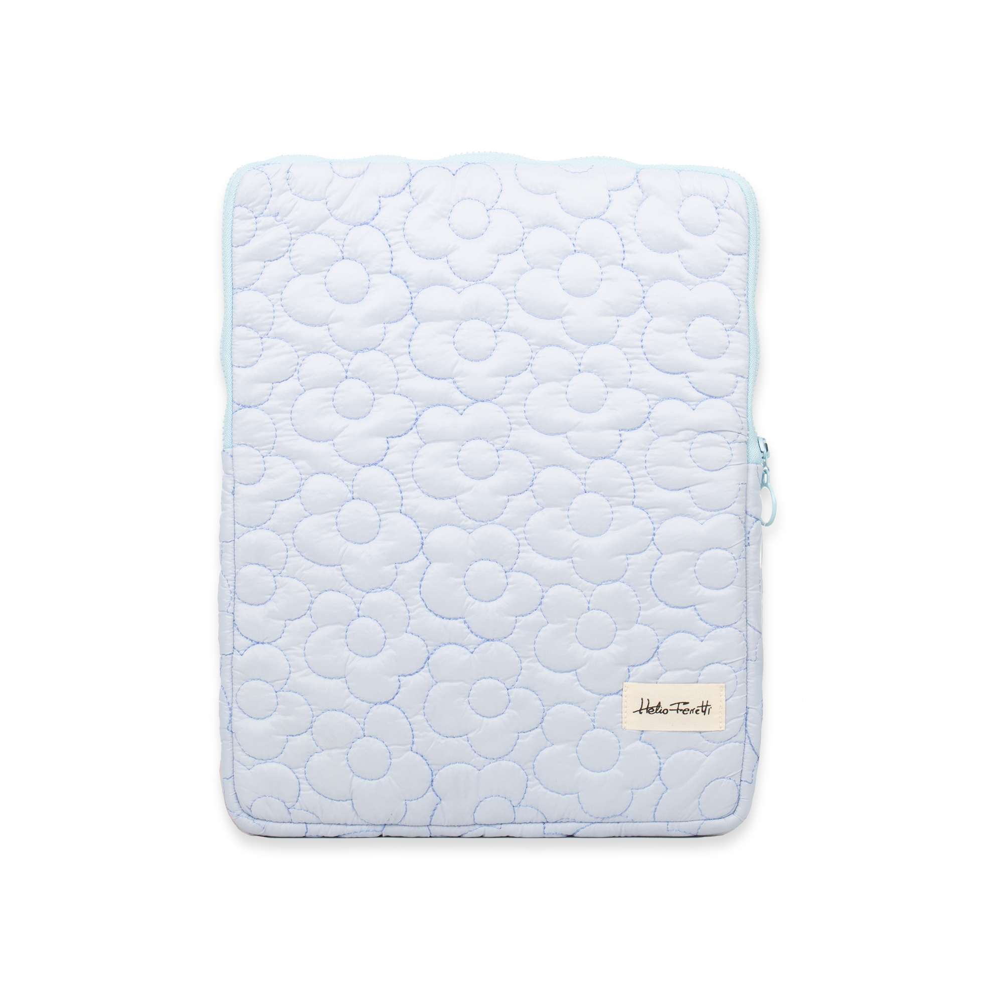 11" LIGHT BLUE PADDED FABRIC TABLET CASE HF