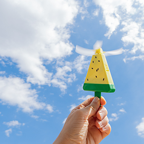 YELLOW WATERMELON MINI FAN HF