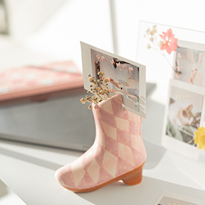 PINK CERAMIC COWBOY BOOT HF