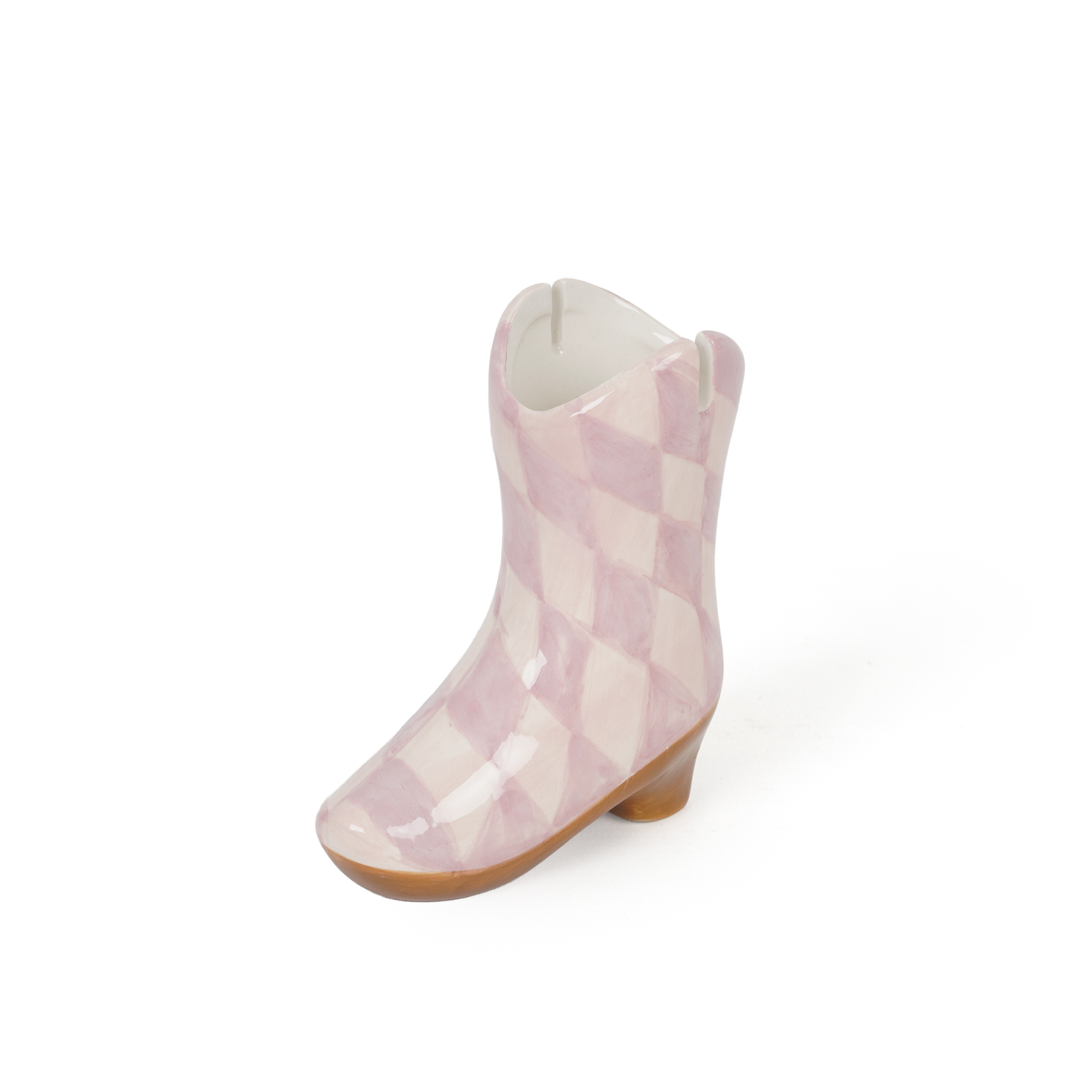 PINK CERAMIC COWBOY BOOT HF