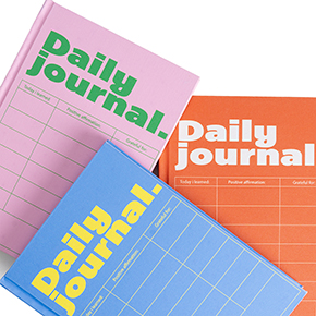 RED DAILY JOURNAL A5 NOTEBOOK HF