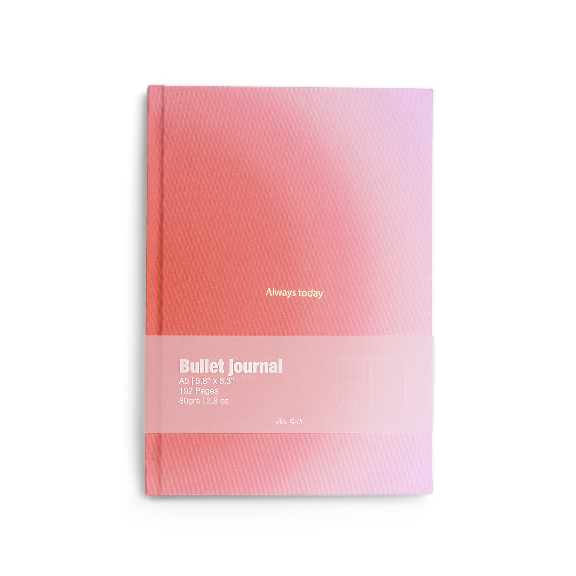 LIBRETA BULLET JOURNAL FUEGO A5 HF