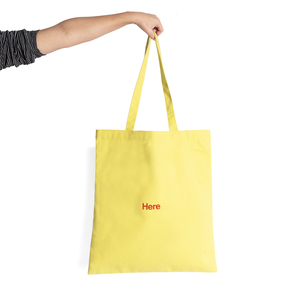 YELLOW HERE&NOW TOTE BAG HF