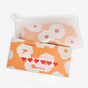 EYE MASK FLORAL ORANGE HF