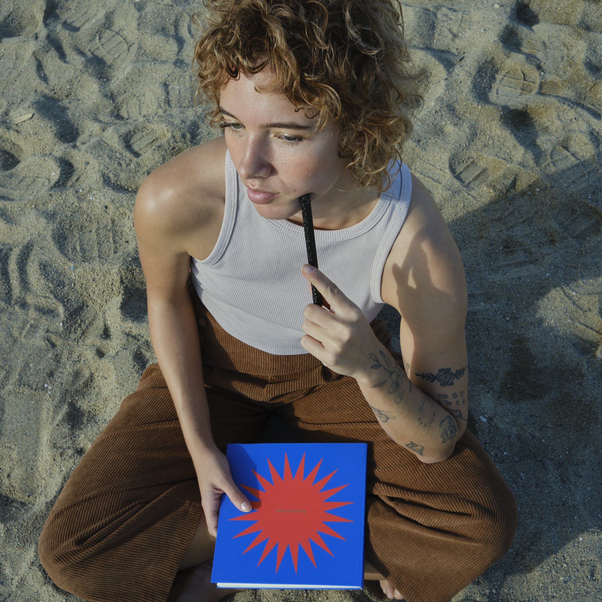 BLUE RANDOM NOTES NOTEBOOK HF