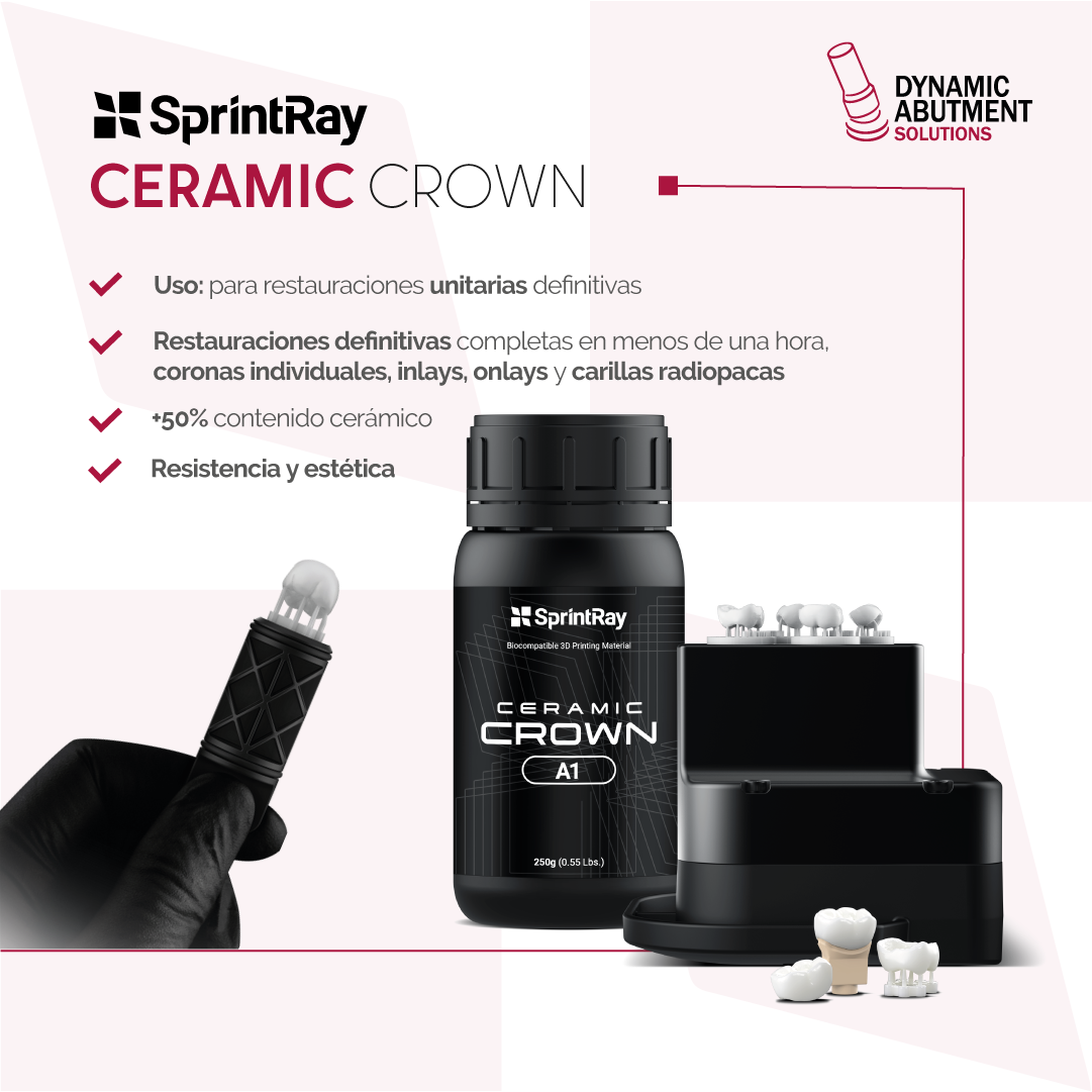 OnX Tough 2 and Ceramic Crown 3D printing resins from SprintRay