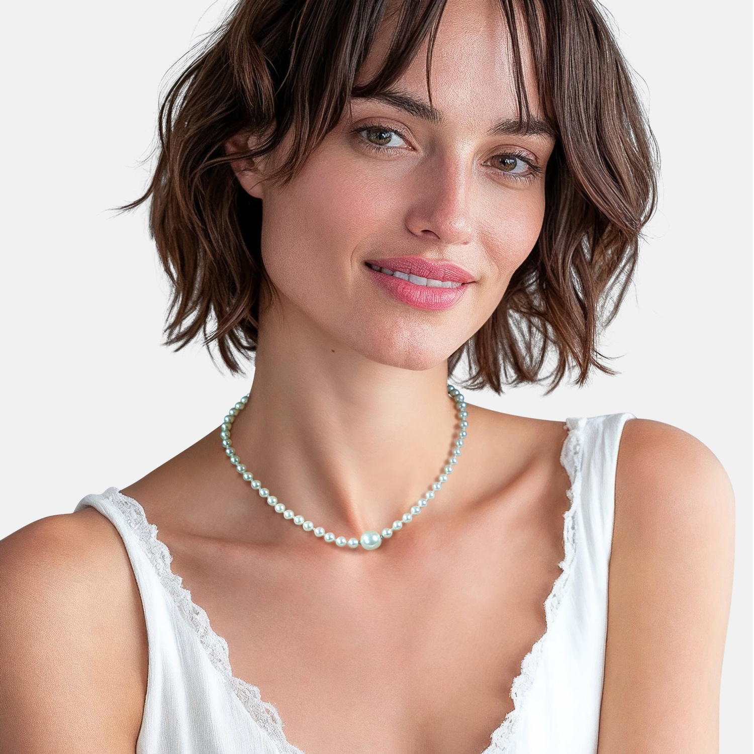 Flat Beads Necklace Flat Beads Necklace