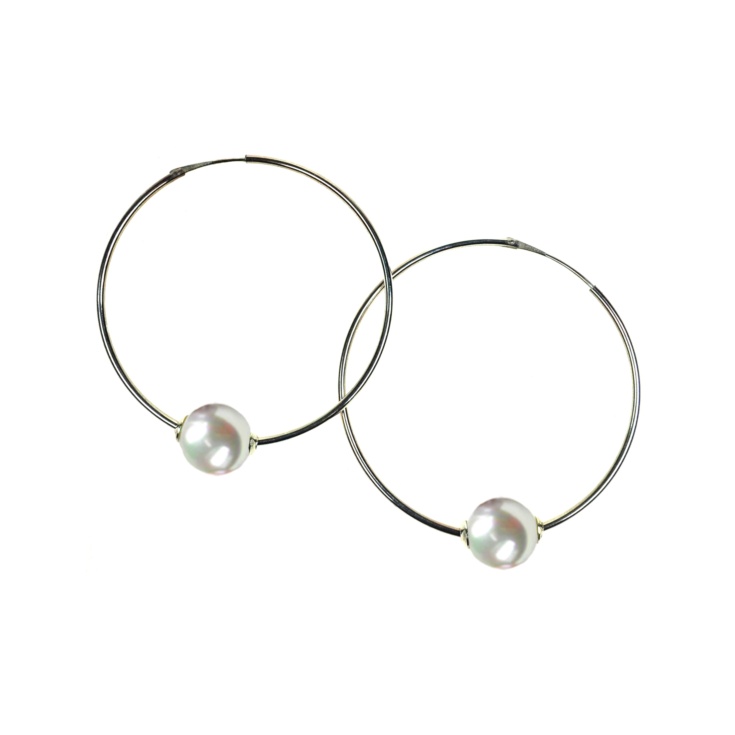 Pendientes de Perlas y oro o plata | Orquídea Perlas y Joyas