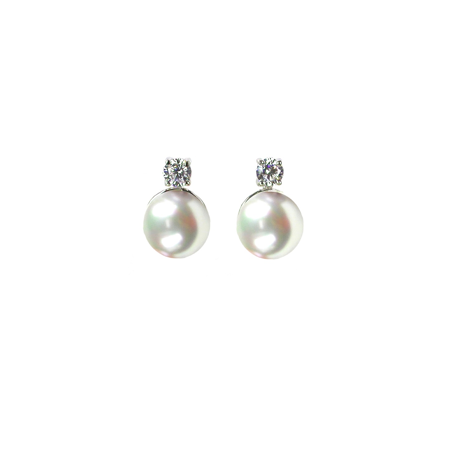 Pendientes de Plata con Perla