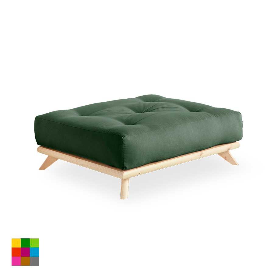 Sillón Senza Stool lacado natural