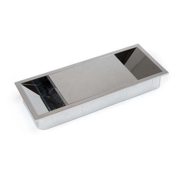 Pasacables Rectangular Cromado | Oficina | NIUBÓ