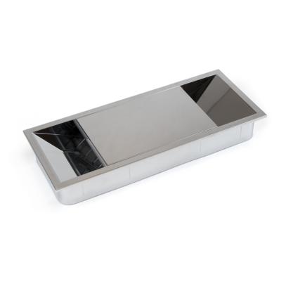 Pasacables Rectangular Cromado | Oficina | NIUBÓ