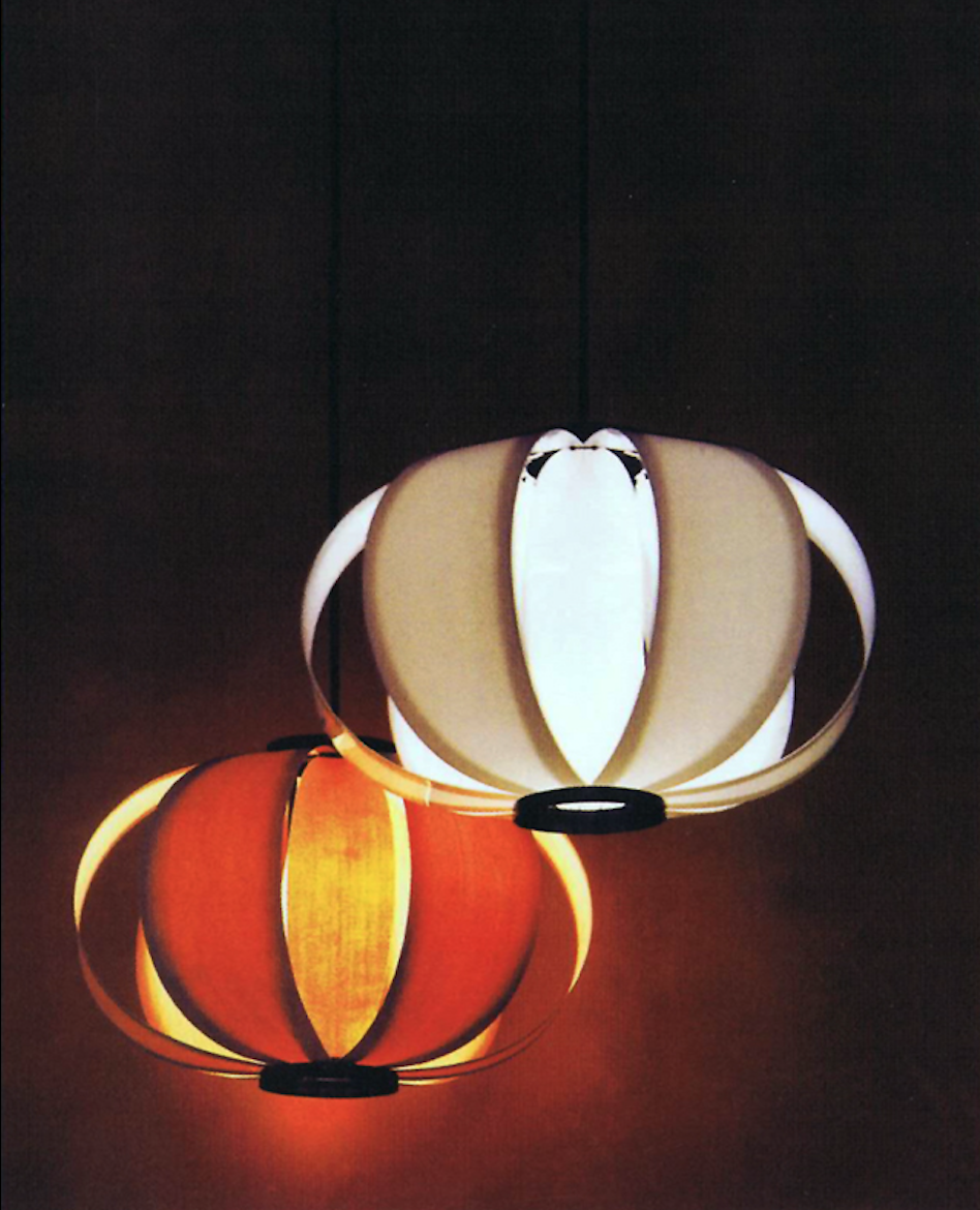 Lámpara suspensión de madera modelo Disa diseño del arquitecto Coderch ...