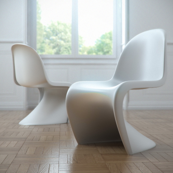 Silla Panton de Vitra diseño de Verner Panton