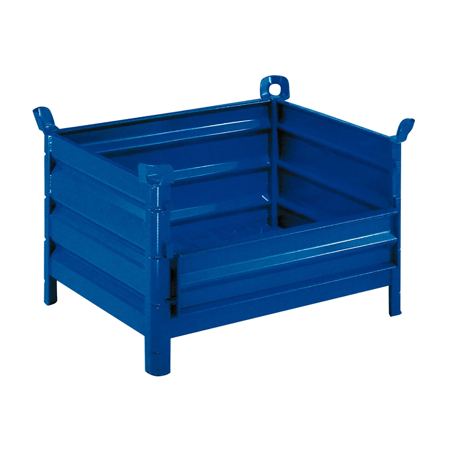 Contenedor metal apilable chapa con puerta