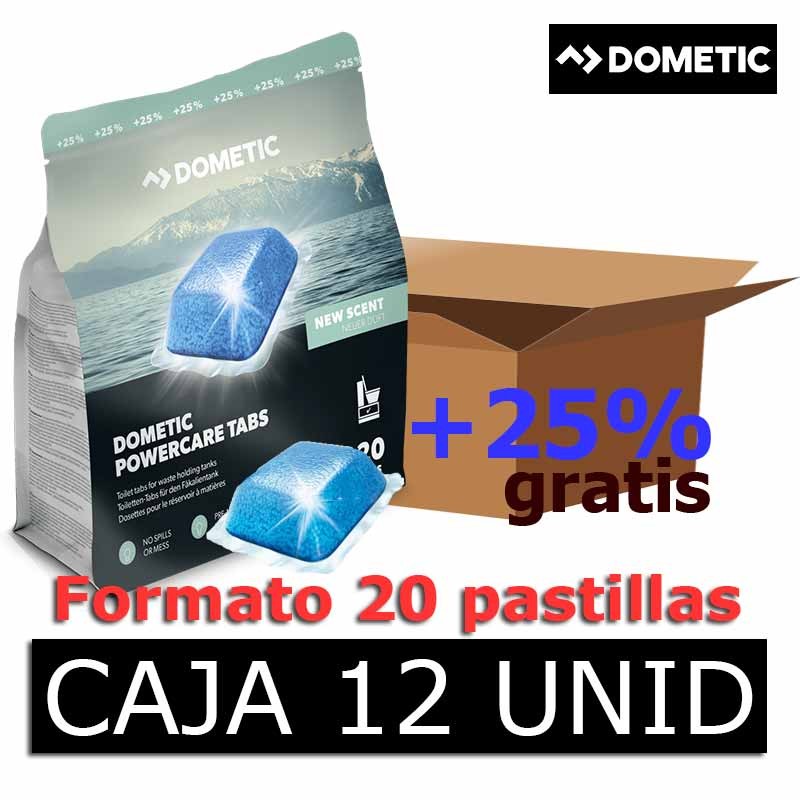 Oferta Pastillas WC caja 12 botes Powercare Dometic - Sanitarios ...