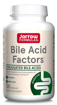 BILE ACID FACTORS 120 CAPS JARRORS FORMULAS
