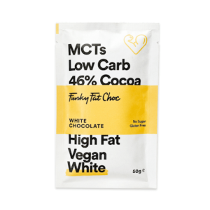 FUNKY FAT CHOC CHOCOLATE BLANCO VAINILLA BOURBON 50 GR