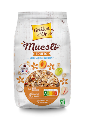MUESLI DE FRUTAS BIO 1 KGR GRILLON D'OR