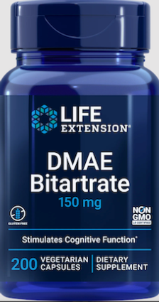 DMAE Bitartrate 150 MGR 200 CAPS LIFE EXTENSION