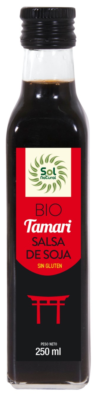 TAMARI SALSA DE SOJA SIN GLUTEN BIO 250 ml SOLNATURAL